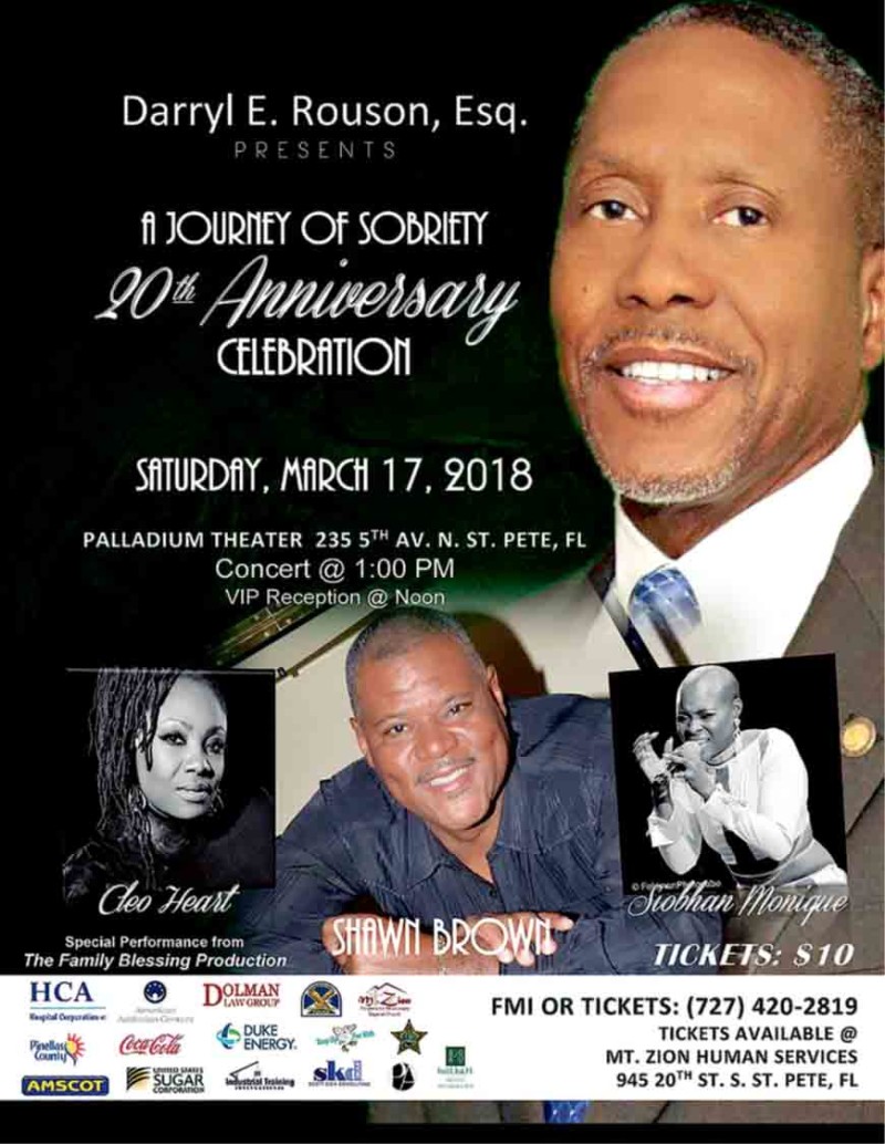 Senator Darryl Rouson hosts concert celebration recognizing 20 years of ...