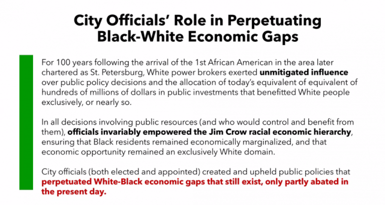 Impact of structural racism in St. Pete