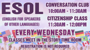 ESOL Conversation Club & U.S. Citizenship Classes/Clases de Inglés y ...
